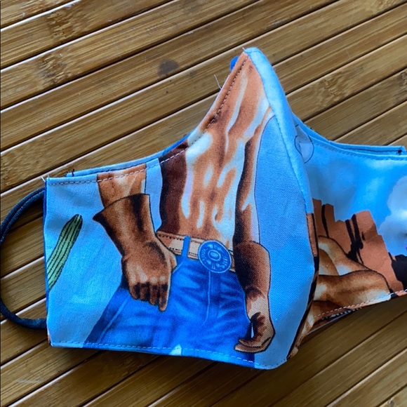 Handmade | Accessories | Protective 2 Layer Mask Sexy Cowboy | Poshmark